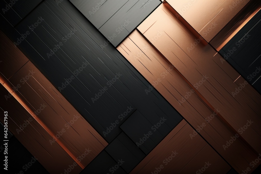 Abstract black metal wall background. Dark metallic blocks backdrop ...
