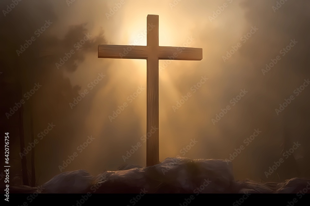 Sacred Cross: A Symbol Of Faith Stock Illustration | Adobe Stock