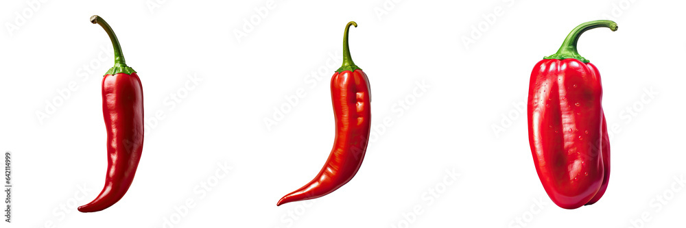 Isolated transparent background with red pointy chili pepper Stock ...