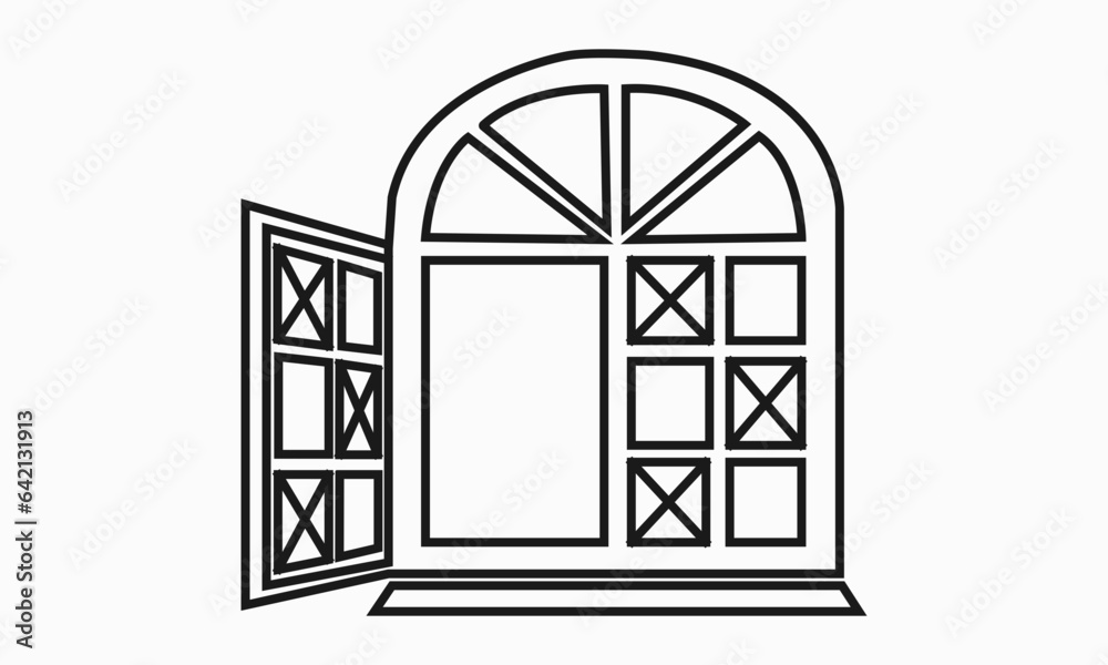 iron main gate. House gate vector.. Vector illustration isolated on ...