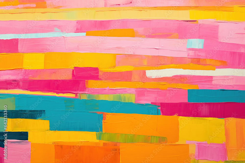 Color field exploration in a mid-century American style, using ...
