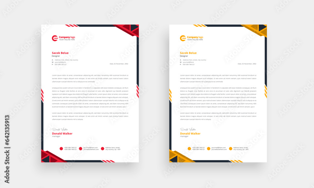 Professional new style letterhead design, official letterhead and ...