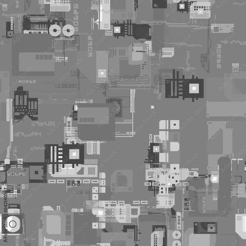 SCIFI displacement map for 3d texture Stock Illustration | Adobe Stock