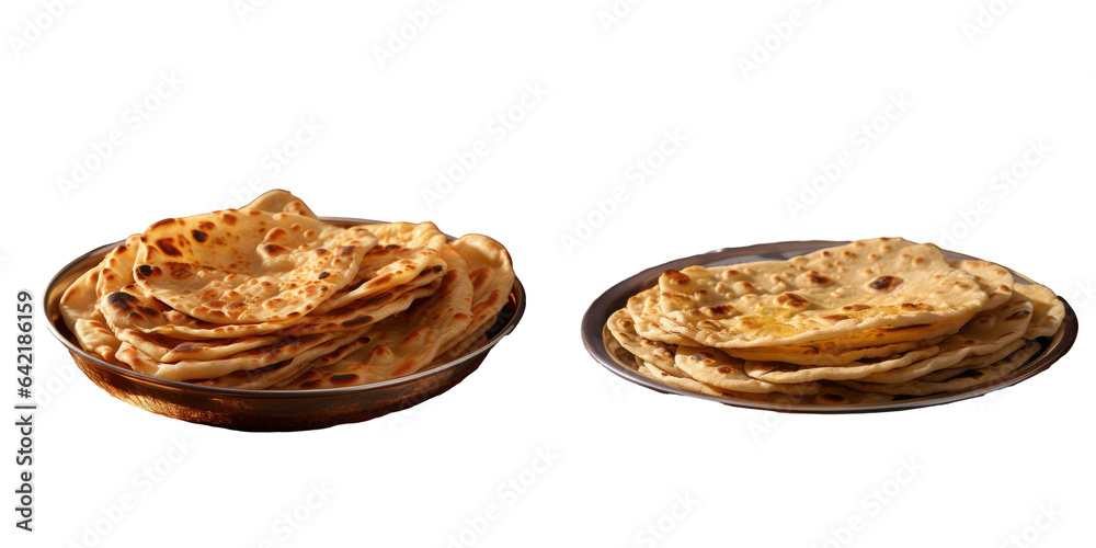 Indian bread known as Chapati Tava Roti or Fulka is a common main ...