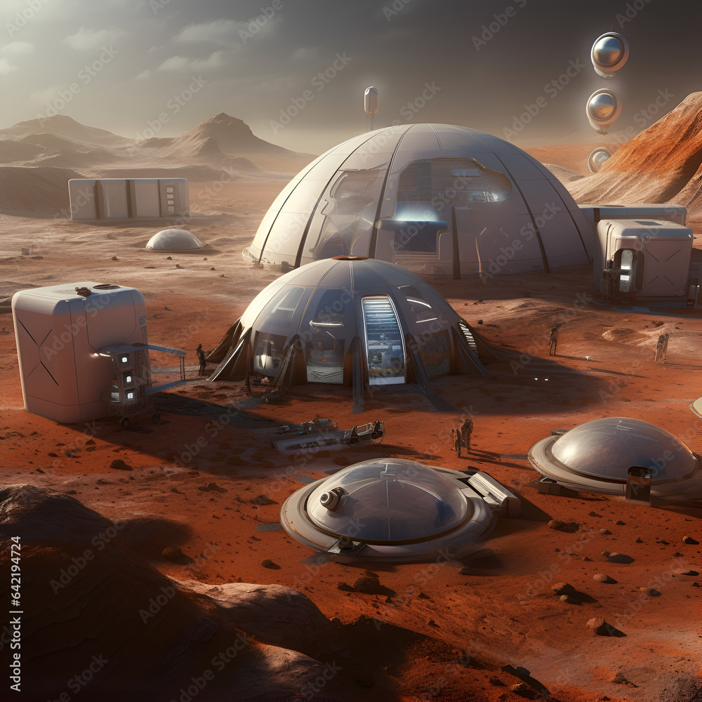 base on mars Stock Photo | Adobe Stock