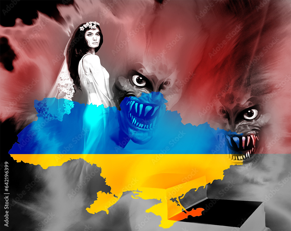 Image generated by artificial intelligence. The concept of war in ...