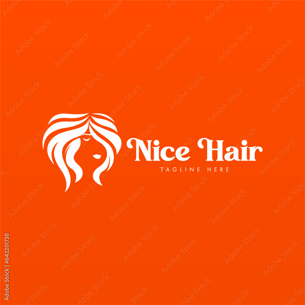 Women hair logo design concept. Hair logo template. Hair fashion logo ...
