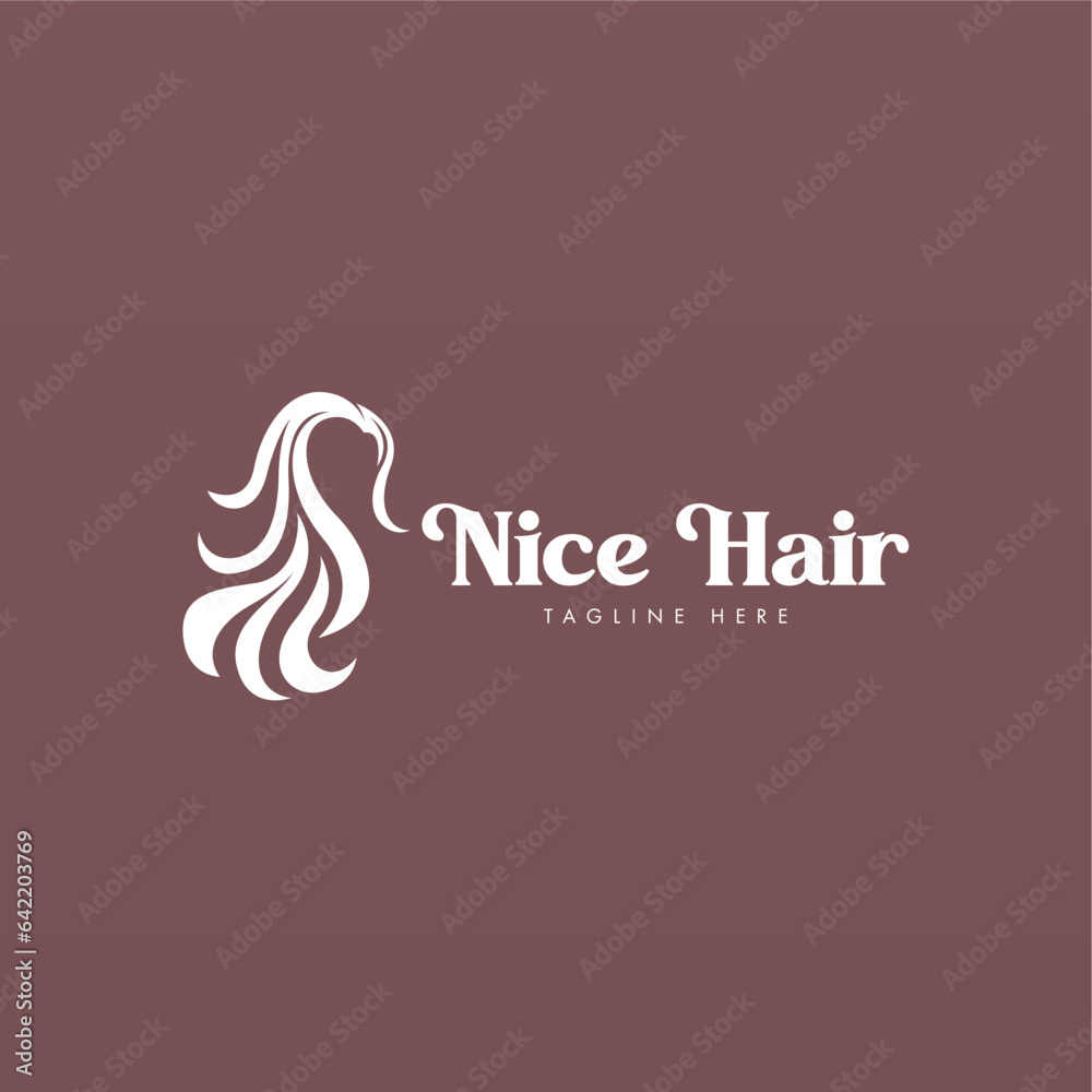 Women hair logo design concept. Hair logo template. Hair fashion logo ...