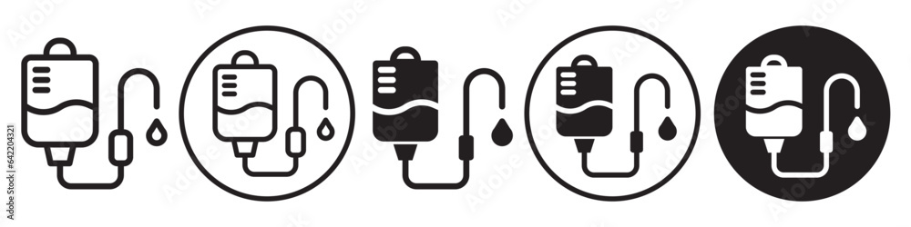 Infusion Icon. Medical clinic healthcare treatment of patient symbol ...