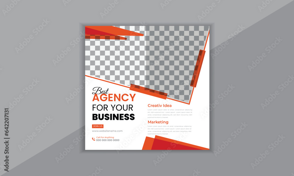 Vetor de Business social media post Corporate social poster design ...