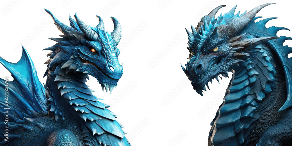 blue mythical creature transparent background Stock Illustration ...