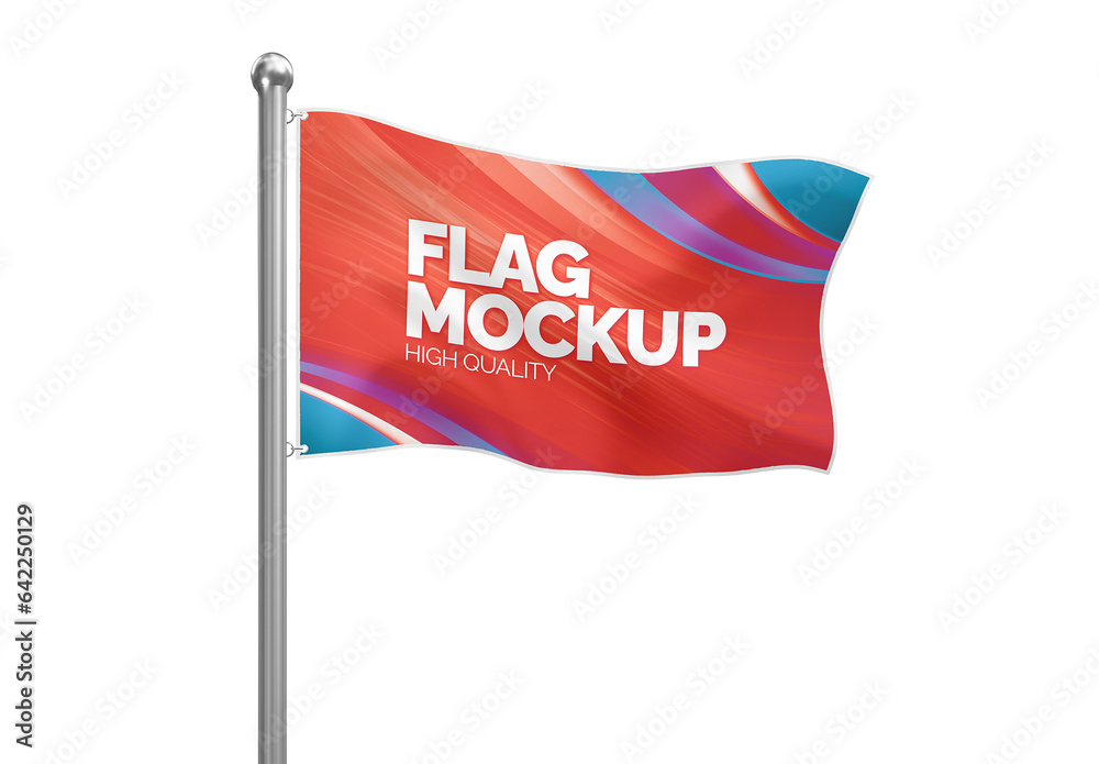 Flag Mockup Stock Template | Adobe Stock