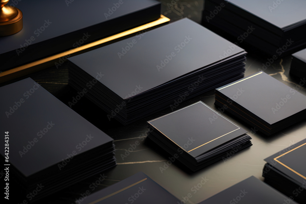 Luxury, consistent and opulent packaging and business card mock up ...