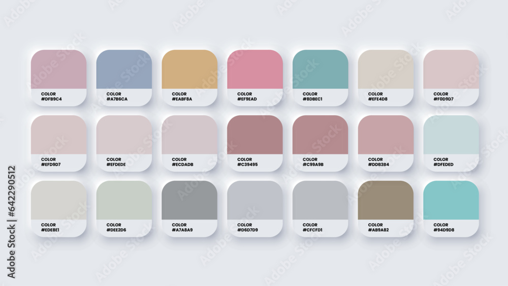 Color Palette, Procreate Color Swatches in RGB, HEX Colors, Paint Color ...