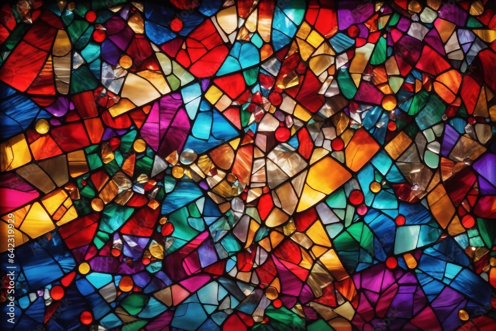 Stained Glass Background, Colorful Stained Glass Background, Stained ...