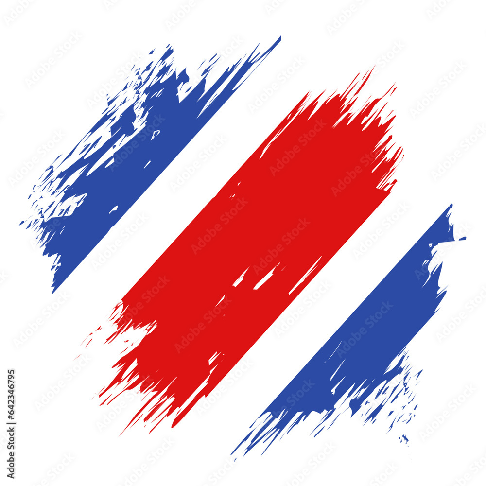 brush flag Costa rica transparent background, Costa rica brush ...