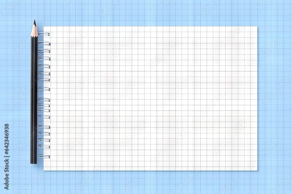 science square clean sheet blue graph page banner chequered White memo ...