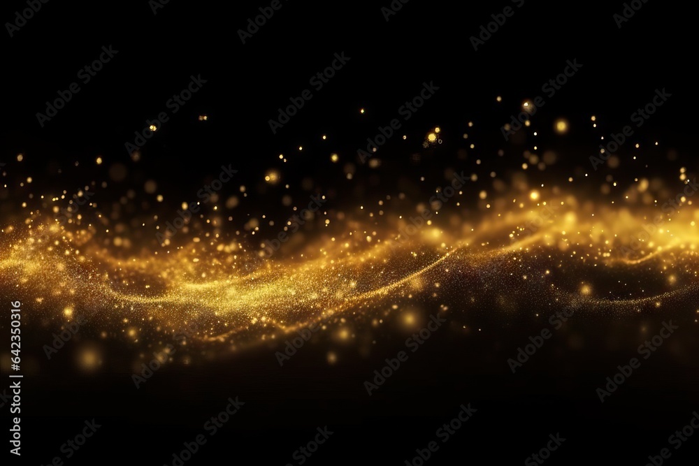 glistering bright sparks gold abstract light Gold gold shining bac wave ...