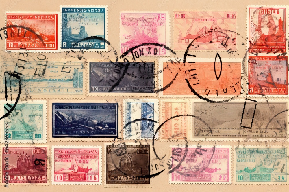 pattern plane vintage traveler collage traveler background retro sepia ...