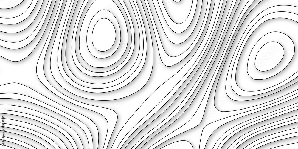 Zen pattern. white 3d circles background. Gray shiny hair as background ...