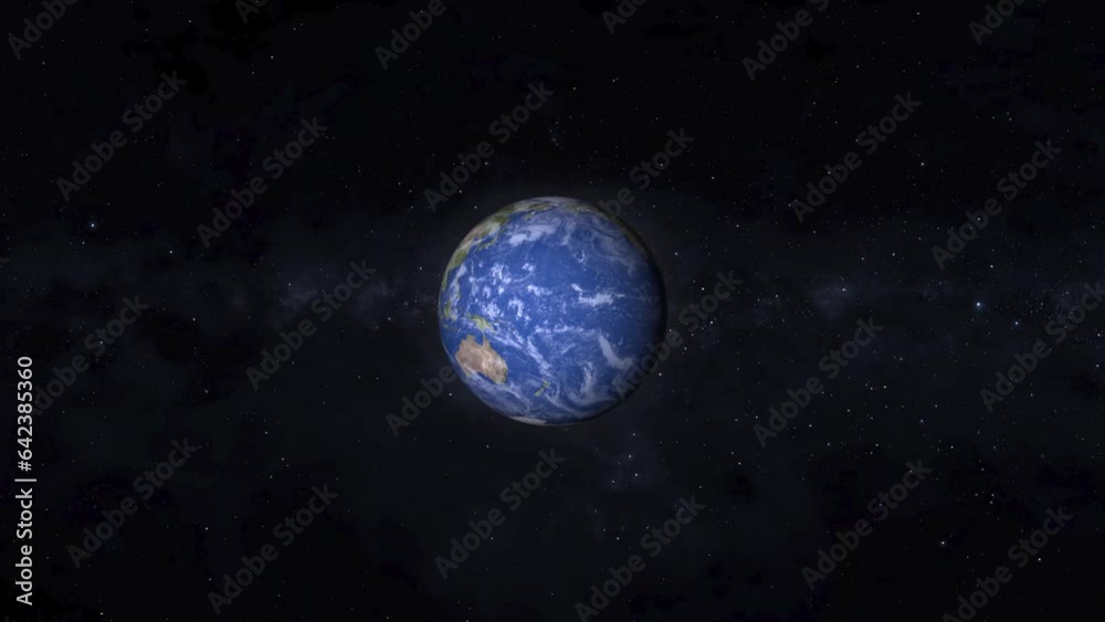 Planet Earth at night 3D rotation seamlessly loop 4K animation ...