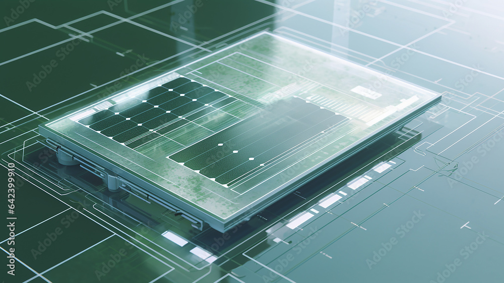 Future innovative digital Quantum Computer System Micro Chip Circuit ...