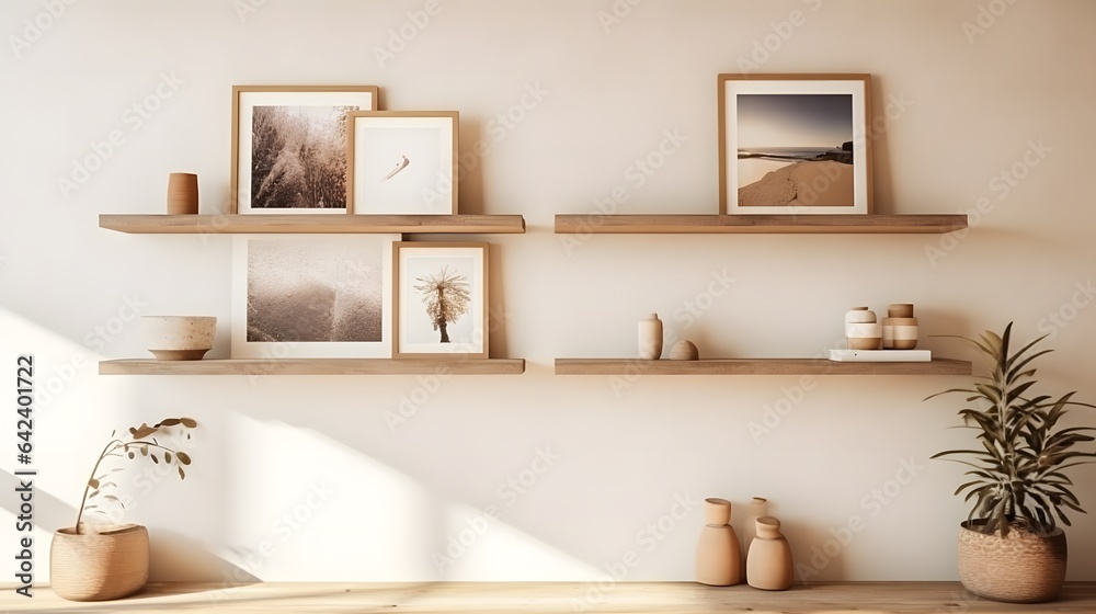 Virtual background with wooden bookshelf Stock Illustration | Adobe Stock