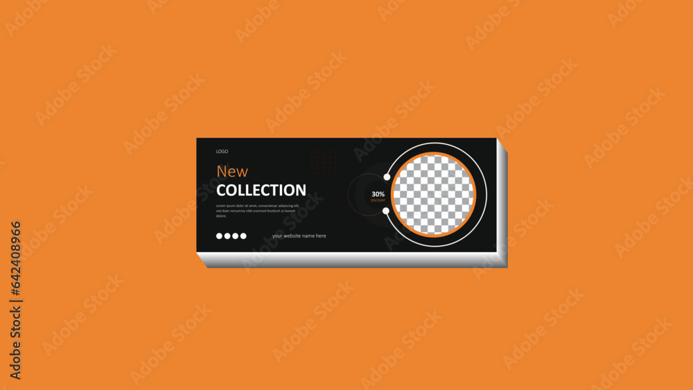 Fashion, new collection, limited sale, shop now facebook cover banner ...