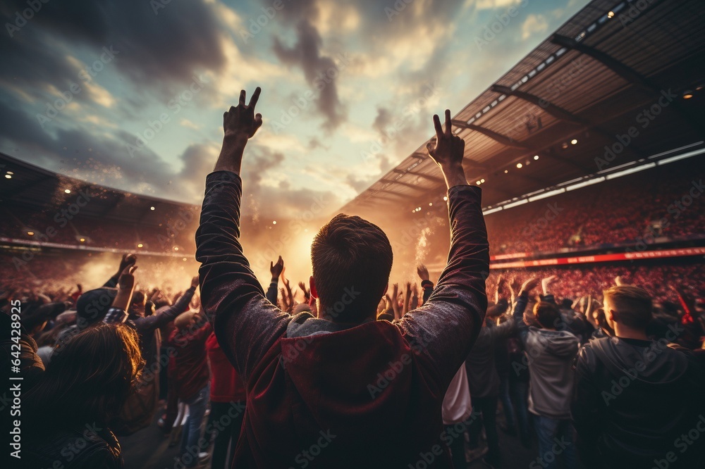 Fußball Fans feiern ihre Mannschaft bei der Europameisterschaft ...