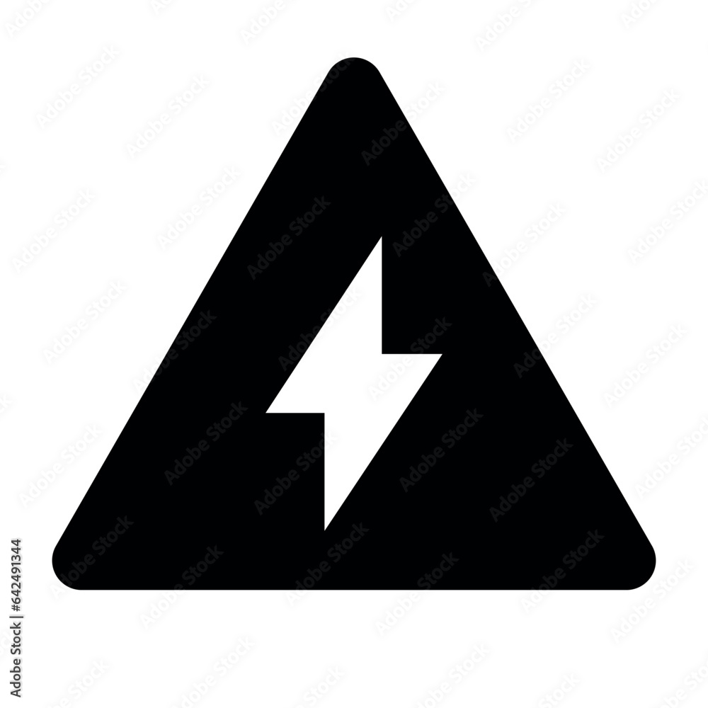 High Voltage Icon, Electrical Power, Voltage Symbol, Device Icon, High ...