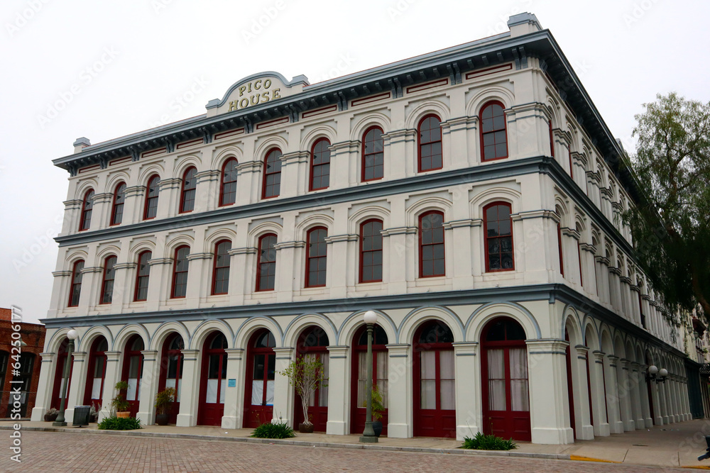 Los Angeles, California: Pico House, the historic buildings at El ...