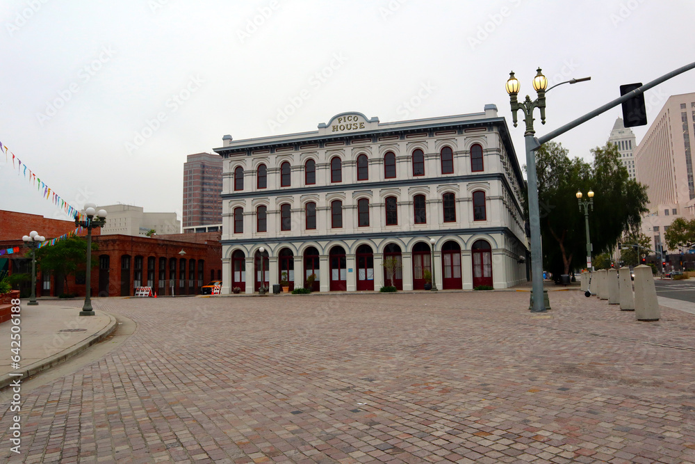 Los Angeles, California: Pico House, the historic buildings at El ...