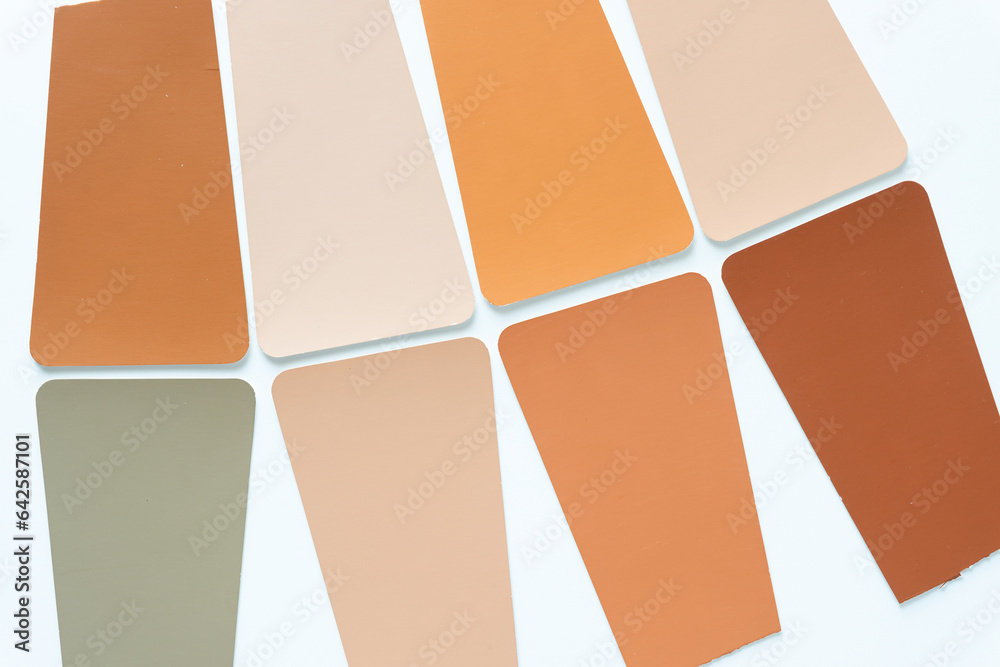 grungy paint-chip sample or color shapes with rounded edges in ...