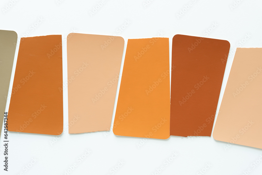 grungy paint-chip sample or color shapes with rounded edges in ...