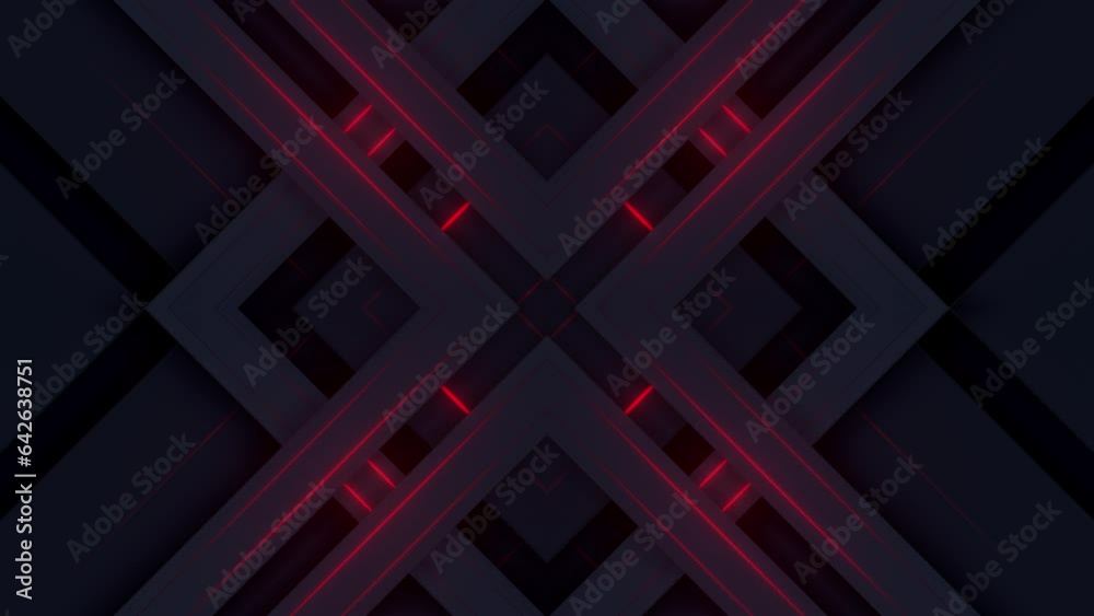 This stock motion graphic video of 4K dark block patterns with flashing ...