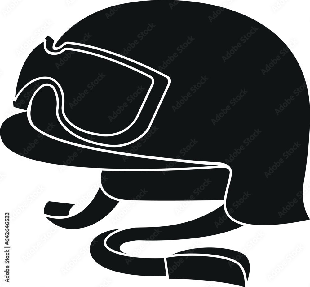 Cartoon Black and White Illustration Vector Of A Military Helmet with ...