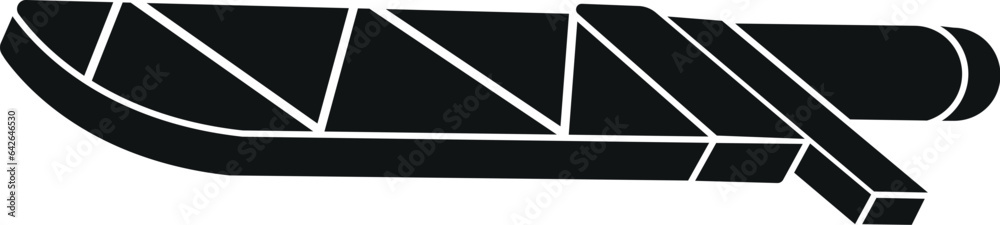 Cartoon Black and White Illustration Vector Of`A Knife In A Sheath ...
