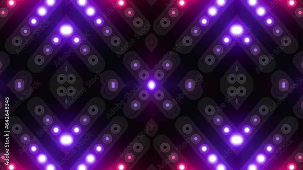 This stock motion graphic video of 4K Red Blue Led Light Design Loop with gentle overlapping ...