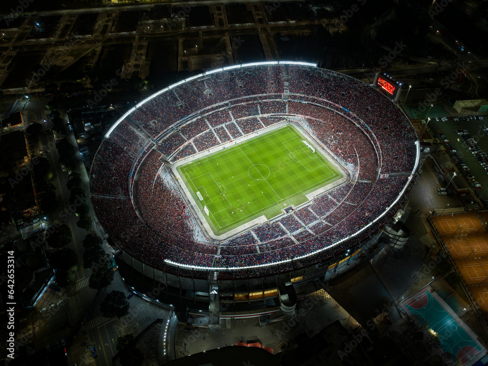 Foto de BUENOS AIRES, ARGENTINA - June 5, 2023: River Plate football ...