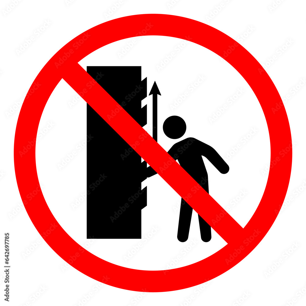 Injury Hazard Exposed Buckets And Moving Parts Can Cause Symbol Sign ...