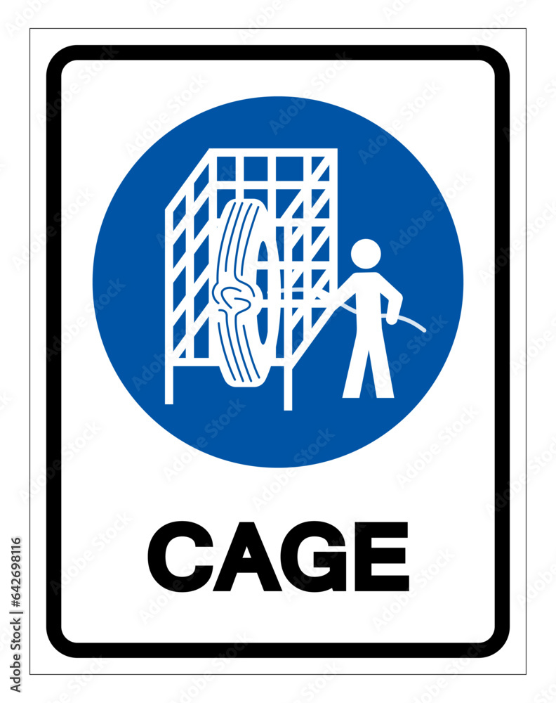 Vetor de Cage Symbol Sign, Vector Illustration, Isolate On White ...
