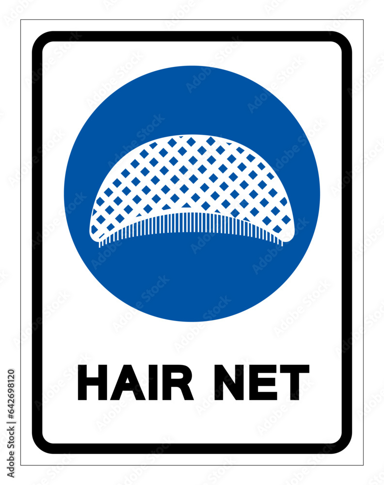 Vetor de Hair Net Symbol Sign, Vector Illustration, Isolate On White ...