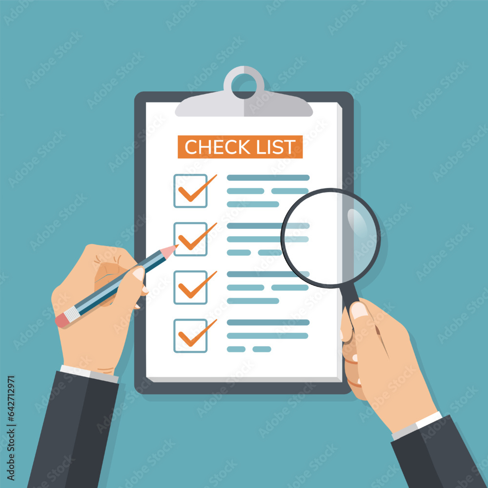 Vetor de Checklist or habit tracker fill out to do list form. Time and ...
