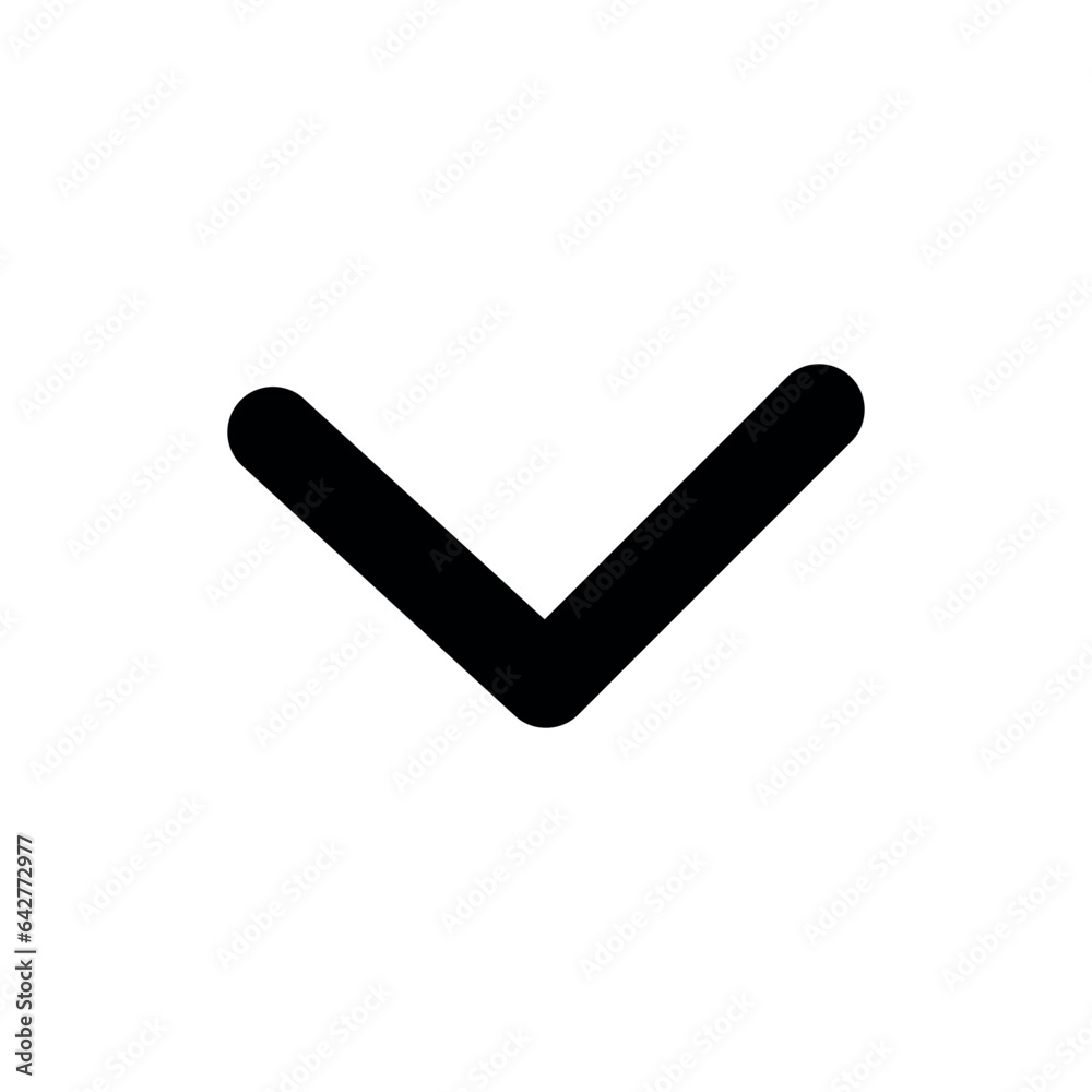 Angle Down Icon, Downward Arrow, Descend Symbol, Direction Indicator ... Angle Down Icon, Downward Arrow, Descend Symbol, Direction Indicator ...