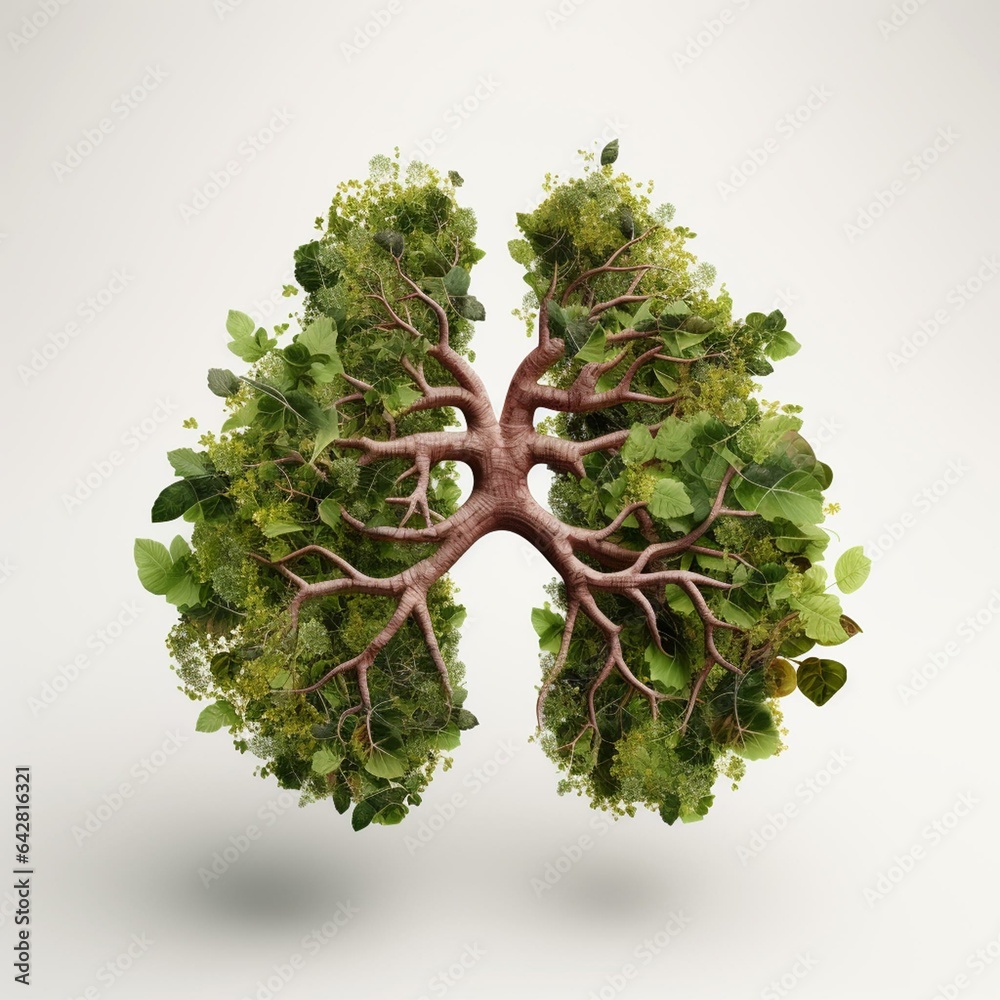 Lung-shaped tree, giving oxygen to the world Stock Photo | Adobe Stock