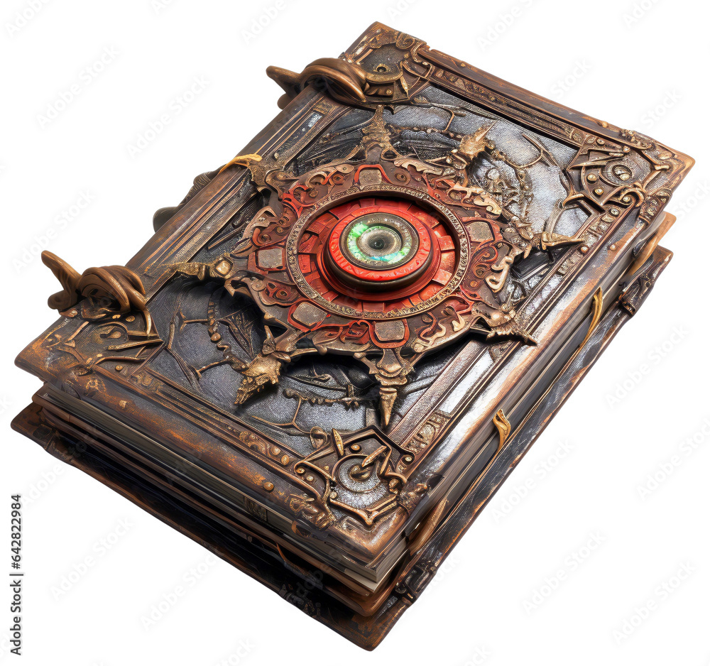 Book of magic spells. The magic book of the sorceress. The old book of ...