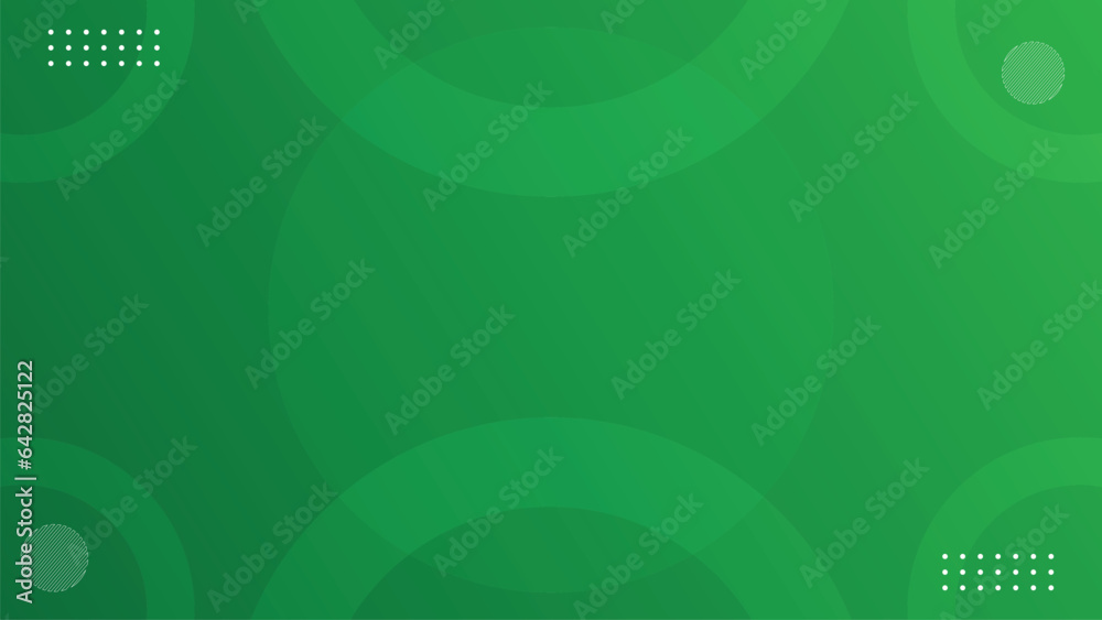 abstract Green background with circular shapes. simple green background ...