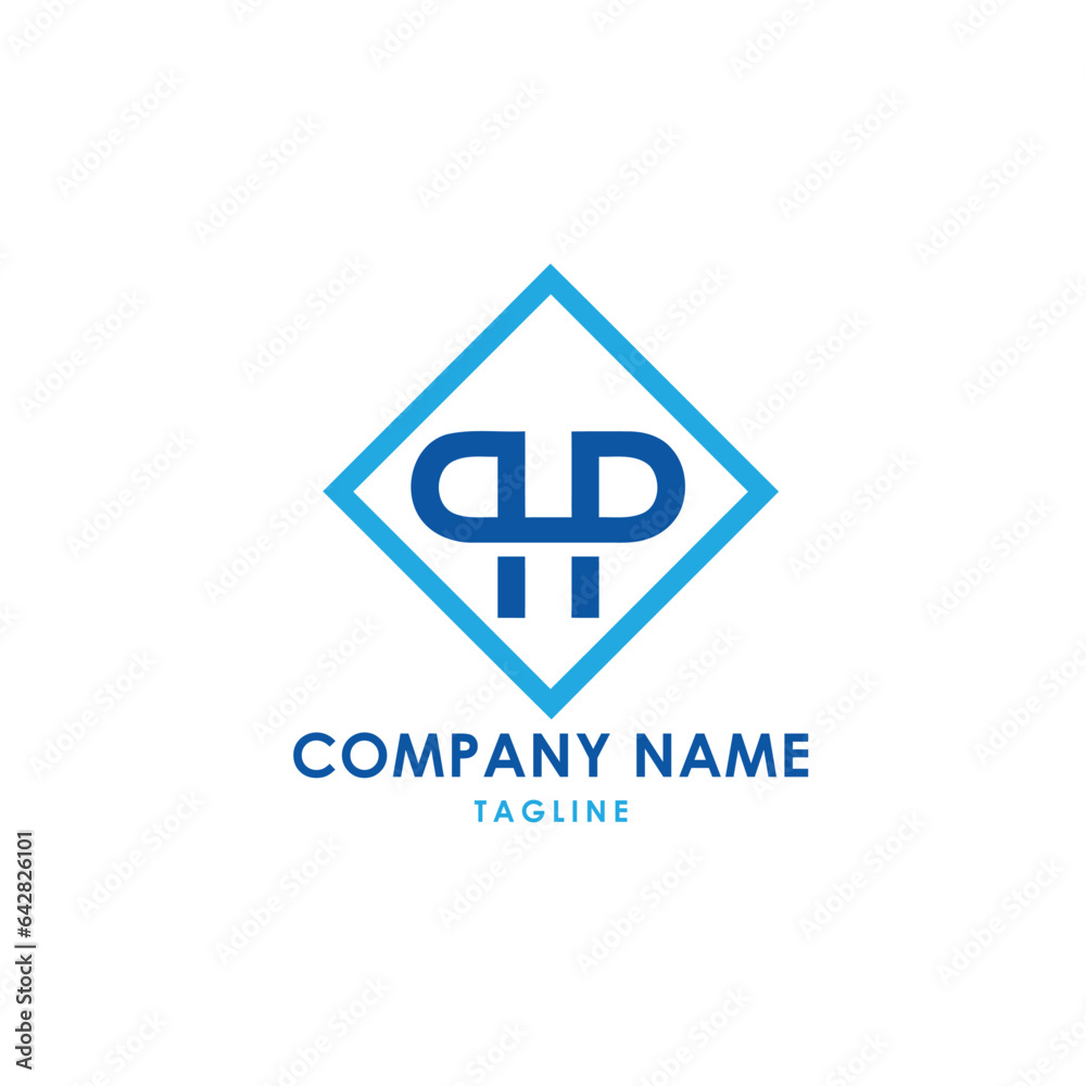 pp logo design Stock Vector | Adobe Stock