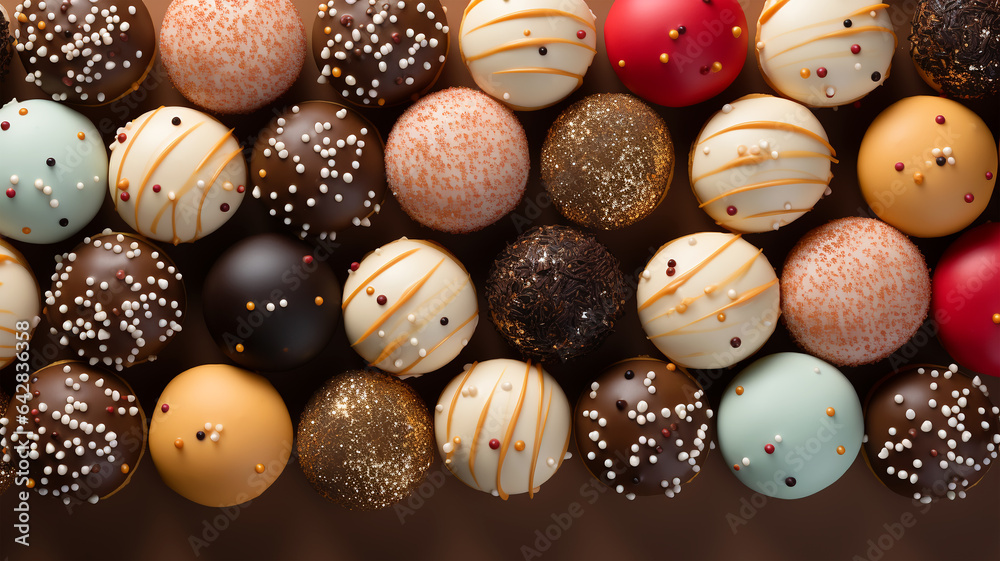 Indulgent Dreamscape: A Tempting Collage of Glazed Donuts, Dessert ...