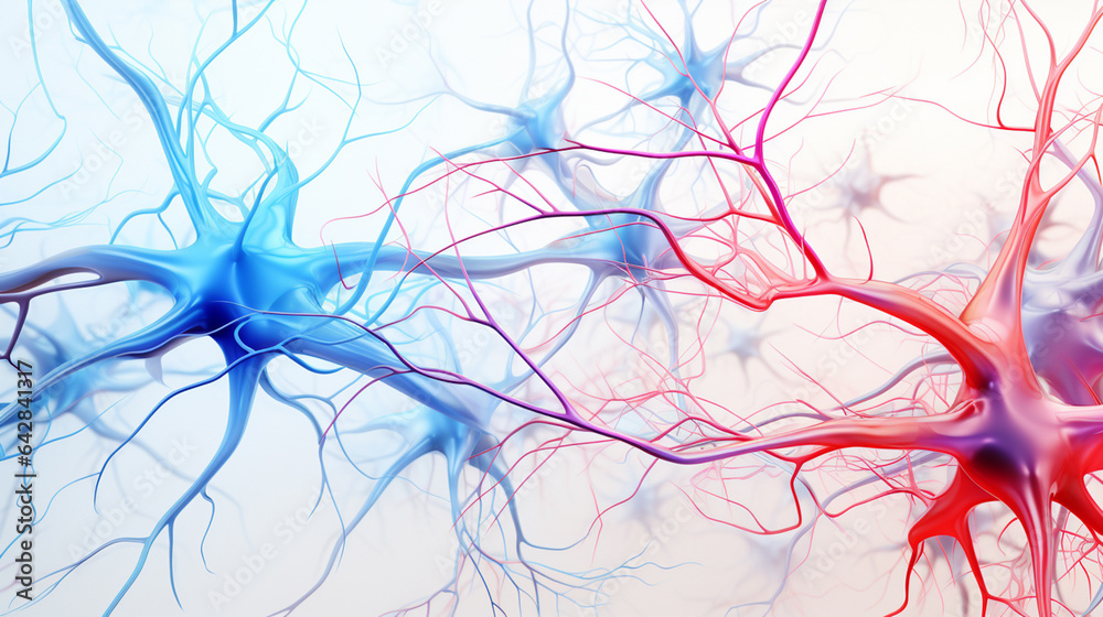 Sensory, Relay and Motor Neurons neurons cell on white background Stock ...